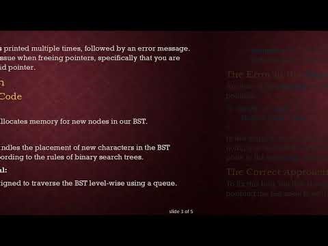 Solving double free or corruption Error in Level Order Traversal of a Binary Search Tree Using Queue
