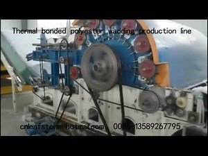 thermal bonding polyester fiber wadding production line