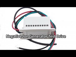 Negative Ion Generator Test Drive Performance Test Static Field Power Demonstration