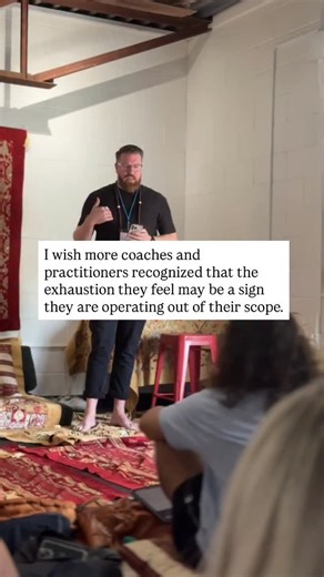 Trauma + Somatics on Instagram: "Carrying what you’re not trained to hold is kryptonite for your capacity as a coach and provider. Trying to fix what isn’t yours to fix is a leak in your business. Walking clients through trauma without the tools or boundaries to do it safely…. It’s not sustainable. It’s not ethical. And it’s not your fault, most trainings don’t teach you how to work with the nervous system or stay in your lane. That’s what Trauma + Somatics is for. If you want to do deeper work 