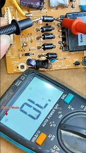 How to find a short rectifier diode using a buzzer meter #tips #tutorial #check #diode #psu #tv #fyp