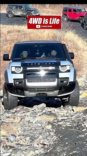 Land Rover Defender 90 Off-Road rocky hill climb