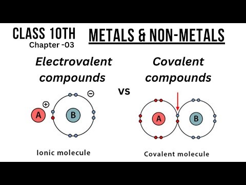 Electrovalent vs Covalent Compounds Key Differences Explained | Metals & Non-metals | Class 10th