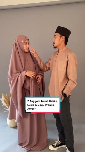 7 Anggota Tubuh Ketika Sujud & Dagu Wanita Aurat? | Mukenah from @kazami.store