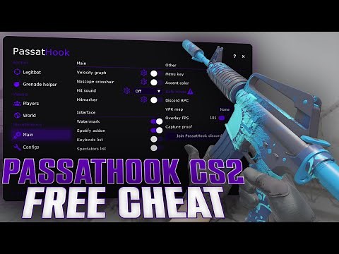 PASSATHOOK BEST FREE CS2 CHEAT // LEGITBOT, VISUALS (UNDETECTED 2025)