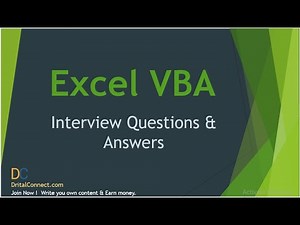 50 Excel VBA Interview Questions & Answers