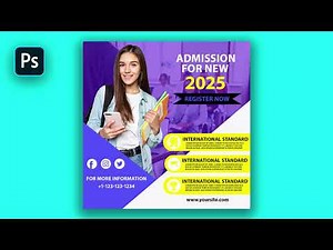 Create an Eye-Catching College Admission Banner in Photoshop – Full Design Tutorial