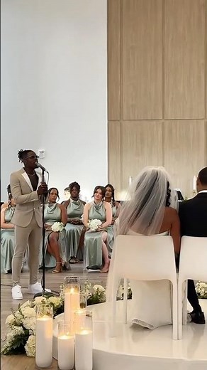 "Husband Surprises Bride with Jamal Roberts Singing at Wedding 💍🎤"