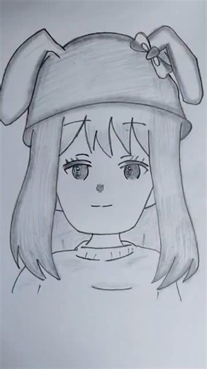Cute Anime Girl Drawing
