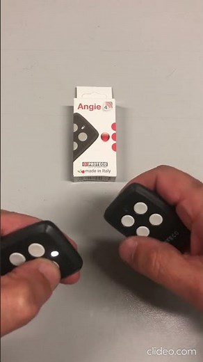 PROTECO Copie de la télécommande ANGIE sur ANGIE.