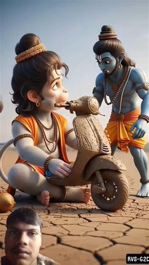 Hanuman Ji ne ek scooty banai#shorts #ai