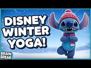 Disney Winter Yoga For Kids | Winter Yoga Brain Break | Mindfulness For Kids | Cosmic Kids Yoga