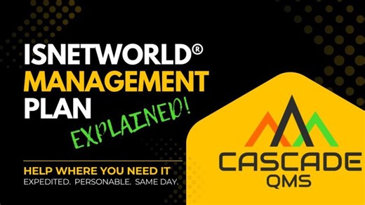 ISNetworld Management Explained | Cascade QMS Compliance Services for Contractors | Jane D.
