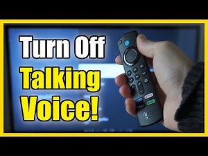 How to Turn Off Talking Voice or Screen Reader on Fire TV Stick (Easy Method)