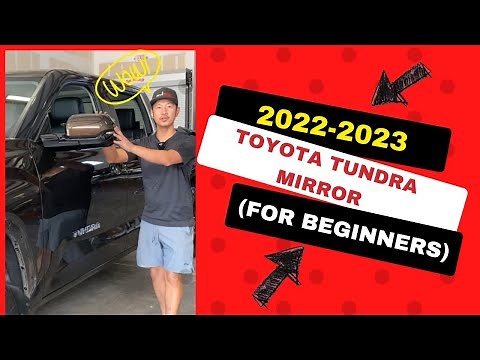 EASIEST 2022-2023 Toyota Tundra Side View Mirror Install and Removal