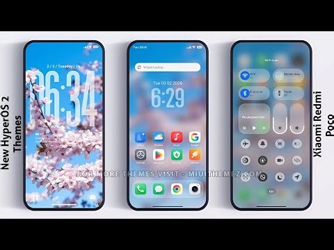 3 New HyperOS 2 control centre Themes for Xiaomi,Redmi,Poco | 3 Best HyperOS 2 Themes