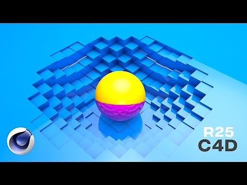 C4D R25 Beginners - MoGraph Animation Tutorial Cinema 4D