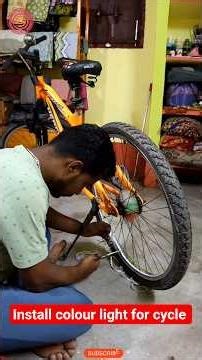 DIY Install Colour light for Cycle #shorts #youtubeshorts #technology