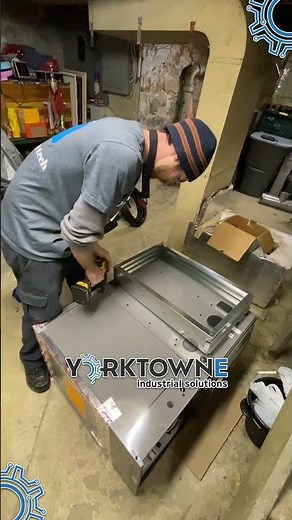 Installing Filter Rack On New Furnace #shorts #HVAC