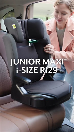 On-the-go just got an upgrade! 🚗💨 Meet the new Junior Maxi i-Size R129 booster — everything you love, now in a lightweight, highback design that keeps safety and comfort riding side by side. ✨ 🩵 i-Size certified & meets the latest ECE R129 safety standards 🩵 Open-loop belt guides for easy-peasy belt positioning 🩵 Adjustable headrest that grows right along with your little one Safe, simple, and comfy — just the way you like it! 💙 Suitable for use from child height: 100-150cm (approx. 3.5 to