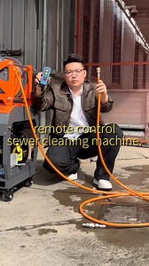 It's so soft! That's great! Using RS remote control kit, one person to complete the sewer Cleaning project, amjet is the best choice #SewerJetting | Mike Amjet