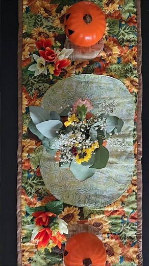 I Tried Appliqué for the First Time - and Made a Fall Table Runner! 🍁 | Sewing and Quilting Ideas