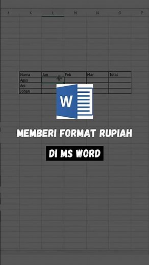 Memberi format rupiah di Microsoft Word #shorts #fyp #tutorial #microsoft #word
