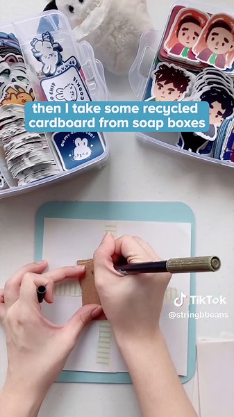 Simple Sticker Packaging Tutorial with Recycled Materials