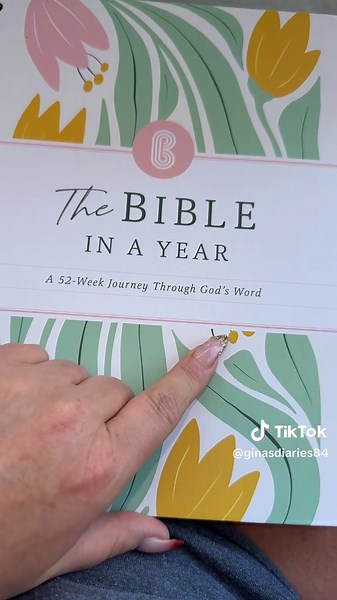 A guided 52 week journey through Gods word. Easy and structured #biblestudy #christiantiktok #dailyscripture #faithjourney #falldealsforyoudays