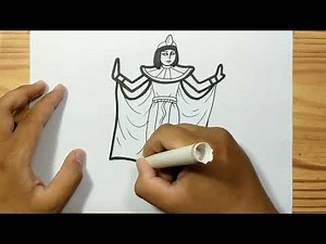 How to draw CLEOPATRA EASY