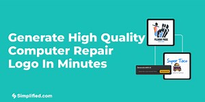 AI Computer Repair Logo Maker: Try Free Now