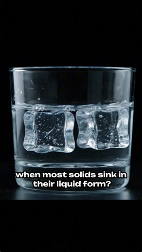Why Ice Floats Instead of Sinking? #shorts