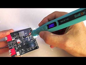 Доработка аккумуляторного паяльника, нагрев и подсветка, беспроводной BAKON BK210.