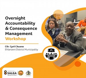 Oversight, Accountability, and Consequence Management workshop Cllr. Cyril Chuene from Ehlanzeni District Municipality speaks on his expectations from the Oversight, Accountability, and Consequence Management workshop taking place today and tomorrow in Mpumalanga. #InspiringServiceDelivery #asisho #salgamp | South African Local Government Association (SALGA) | Facebook