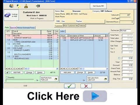 Learn how to make an estimate or invoice in Digital Wrench.