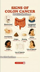 Sign of Colon Cancer that Early Sign aware you#healthylife