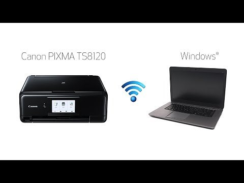 Setting up Your Wireless Canon PIXMA TS8120 - Manual Connect with a Windows Computer