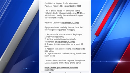 Scam alert: Fake texts threaten Mass. drivers with fines
