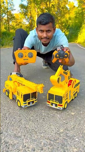 Remote Control Crane Truck Unboxing & Test | Powerful RC Construction Vehicles