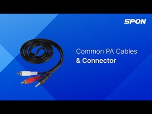 Chapter 1 - 04 Common PA Cables and Connector #spon