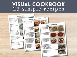 Visual Cookbook for Kids, Printable Adapted Recipe, Real Life Picture Instructions, Step-by-step Cooking Activity for Special Education, ASD - Etsy