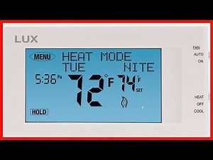 Lux Products TX9600TS Programmable Large Touchscreen Heating Cooling Thermostat, White