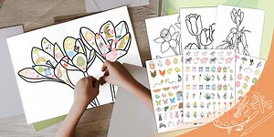 Spring Flowers Collage Activity Pack