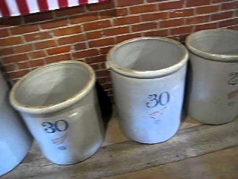 The Old Produce Antiques - Traer, IA (Red Wings Crocks)