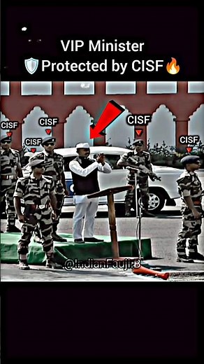 CISF Protects India's VIP Minister - The Real Heroes CISF🔥☠️ #training #cisf #protection #vip #army