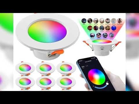 A must-have product! 1-10PCS 10W Smart LED Tuya Downlight Bluetooth Ceiling Lamp RGB Lamp APP Remo