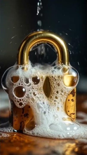 Small Rusty Old Lock ➝ Brand New 😱✨ | Satisfying ASMR Clean small rusty lock, old vintage lock, rust