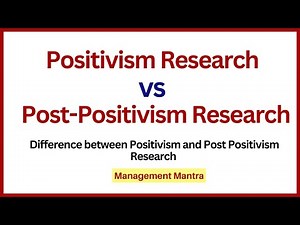 Difference between Positivism and Post Positivism |Positivism and Post-Positivism in Research| NET