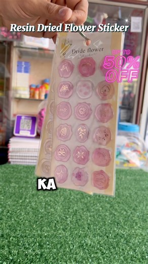 ✨ Resin Dried Flower Stickers 🌸 | Up To 50% OFF 😱 | Resin Art Supplies | #shorts