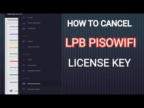 PISOWIFI/HOW TO CANCEL LICENSE KEY USING LPB #lpb #pisowifi